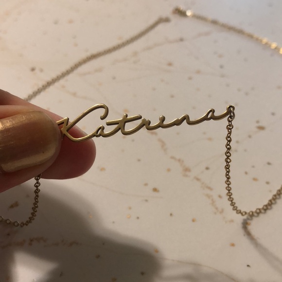 Jewelry | Katrina Personalized Necklace 2 Gold Plated | Poshmark
